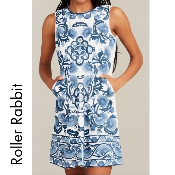 Roller Rabbit | Dresses | Roller Rabbit Embroidered Mini Dress | Poshmark
